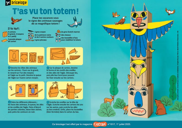 Bricolage : comment fabriquer ton totem ? - Astrapi
